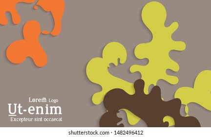 Abstract Web Templates Wavy Cut Out Stock Vector (Royalty Free ...