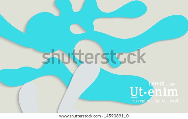 Abstract Web Templates Wavy Cut Out Stock Vector (Royalty Free ...