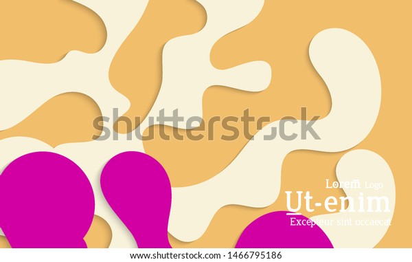 Abstract Web Templates Wavy Cut Out Stock Vector (Royalty Free ...