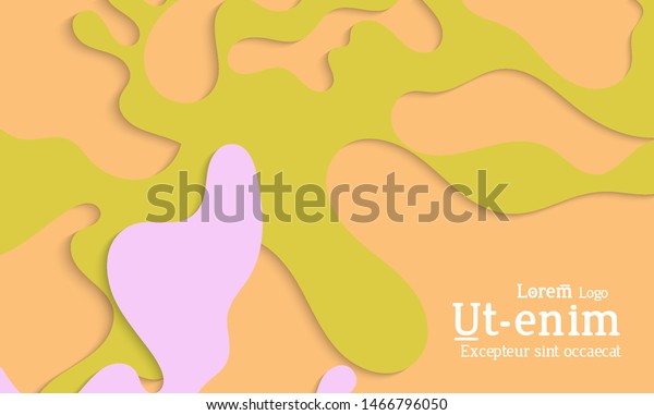 Abstract Web Templates Wavy Cut Out Stock Vector (Royalty Free ...