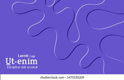 Abstract Web Templates Wavy Embossed Shapes Stock Vector (Royalty Free ...