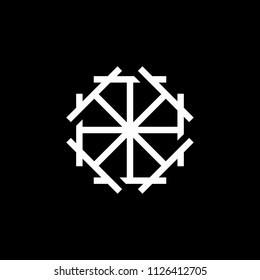 Abstract Wheel Logo Design Stock Vector (Royalty Free) 1126412705 ...