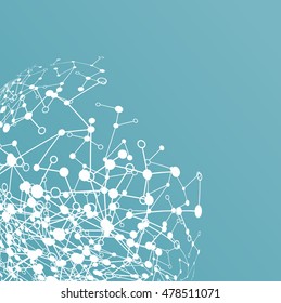Abstract White Blue Connection Background Vector Stock Vector (Royalty ...