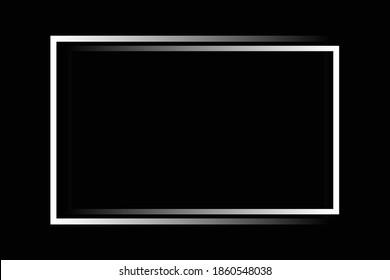 Abstract White Frame On Black Background Stock Vector (Royalty Free ...