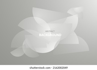 Abstract White Gray Semi Circle Background Stock Vector (Royalty Free ...