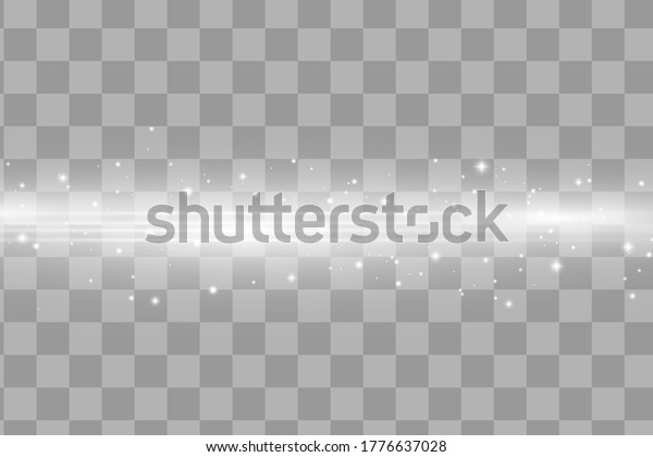 Abstract White Laser Beam Transparent Isolated Stock Vector (Royalty ...