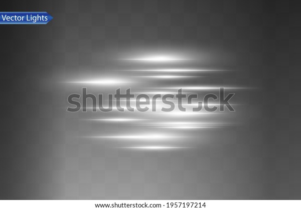 Abstract White Laser Beam Transparent Isolated Stock Vector (Royalty ...