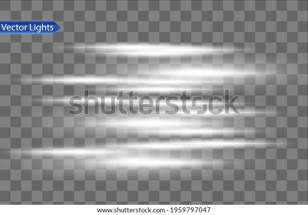 Abstract White Laser Beam Transparent Isolated Stock Vector (Royalty ...