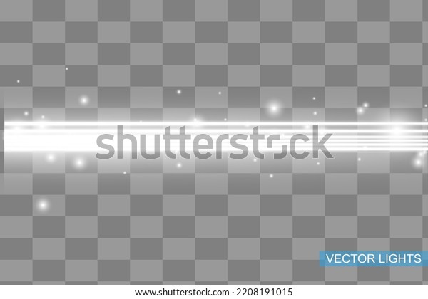 Abstract White Laser Beam Transparent Isolated Stock Vector (Royalty ...