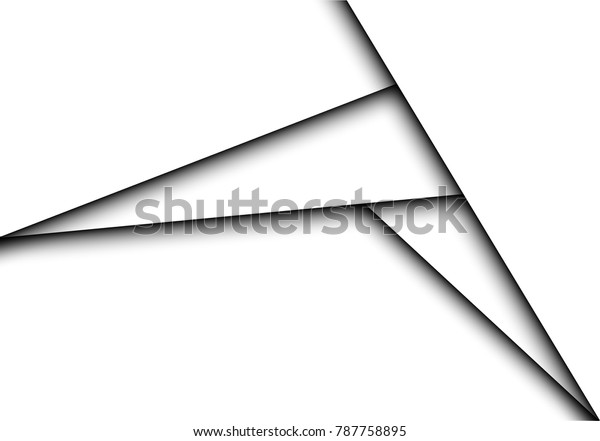 Abstract White Triangle Arrow Design Modern Stock Vector (Royalty Free ...