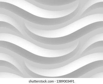 Abstract White Wavy 3d Texture Background Stock Vector (Royalty Free ...