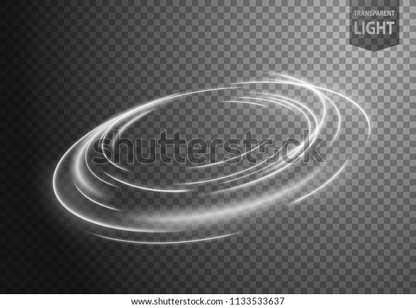 Abstract White Winds Line Light Transparent Stock Vector (Royalty Free ...