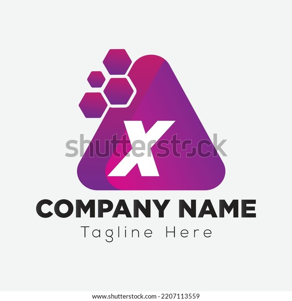 Abstract X Letter Modern Initial Lettermarks Stock Vector (Royalty Free ...