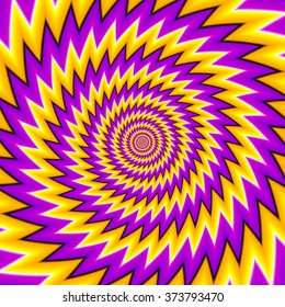Abstract Yellow Background Motion Illusion Stock Vector (Royalty Free ...