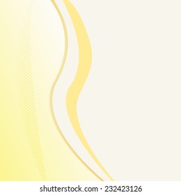 Abstract Yellow Background Wave Swoosh Shapes Stock Vector (Royalty ...