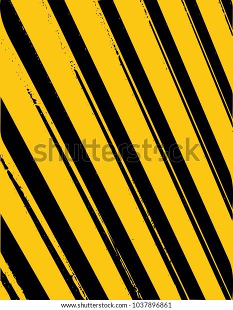 Abstract Yellow Black Construction Site Background Stock Vector ...