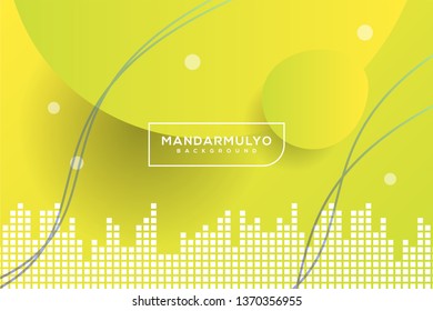 Abstract Yellow Gradient Curve Statistics Shapes Stock Vector (Royalty ...