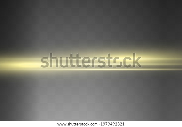 Abstract Yellow Laser Beam Transparent Isolated Stock Vector (Royalty ...