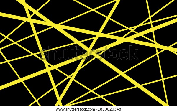 Abstract Yellow Line Cross Overlap On Stock Vector (Royalty Free ...
