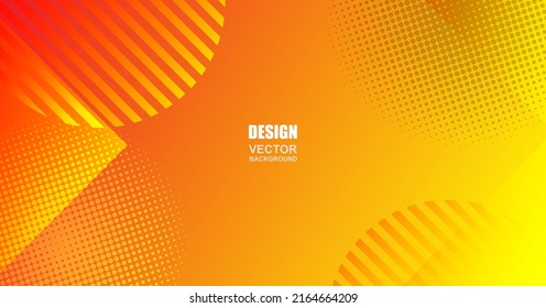 Abstract Yellow Orange Geometric Shape Background Stock Vector (Royalty Free) 2164664209 ...