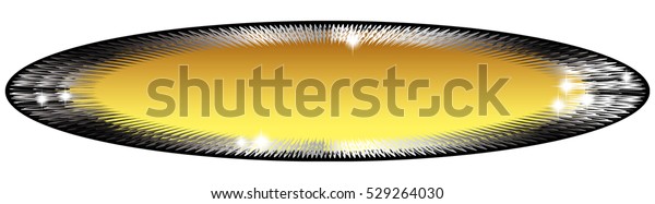 Abstract Yellow Oval Background Silver Frame Stock Vector (Royalty Free ...