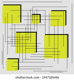 Abstract Yellow Squares Vector Art Yellow Stock Vector (Royalty Free ...