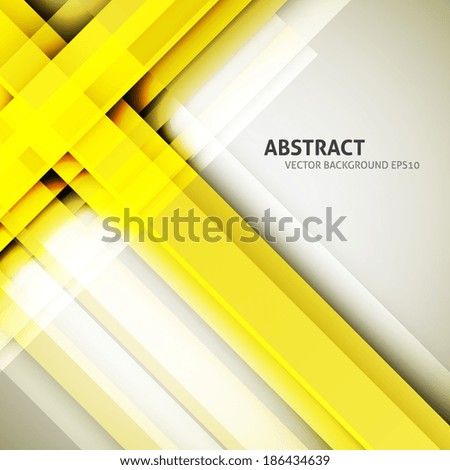 Abstract Yellow Straight Lines Background Technology Stock Vector ...