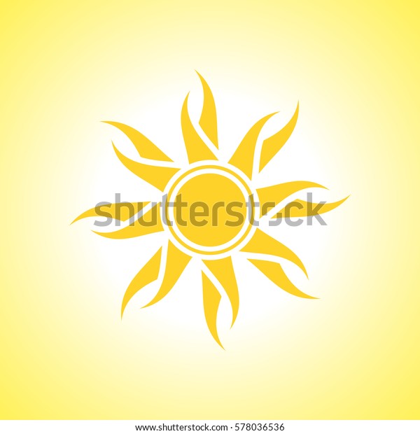 Abstract Yellow Sun Background Stock Vector (Royalty Free) 578036536 ...