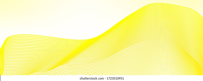 Abstract Yellow Wave Template Blend Shapes Stock Vector (Royalty Free ...