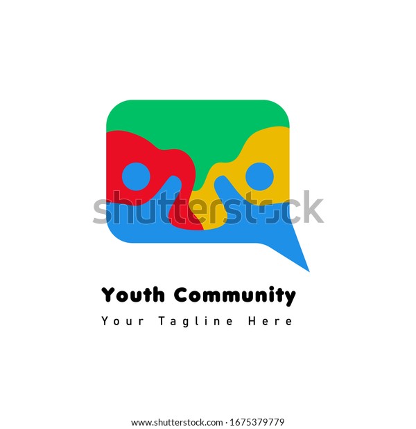 Abstract Youth Logo Template Your Community Stock Vector (Royalty Free ...