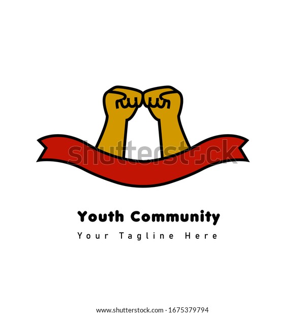 Abstract Youth Logo Template Your Community Stock Vector (Royalty Free ...