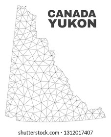Abstract Yukon Province Map Isolated On Stock Vector (Royalty Free ...