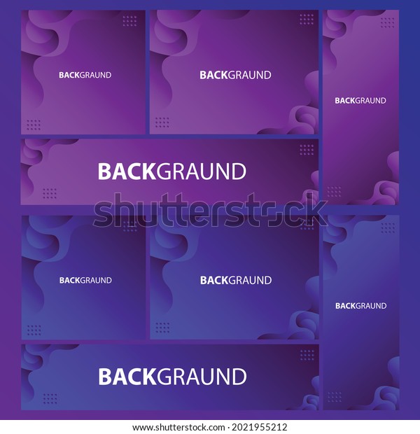 Abstrak Backgraund Social Media Post Mix Stock Vector (Royalty Free ...