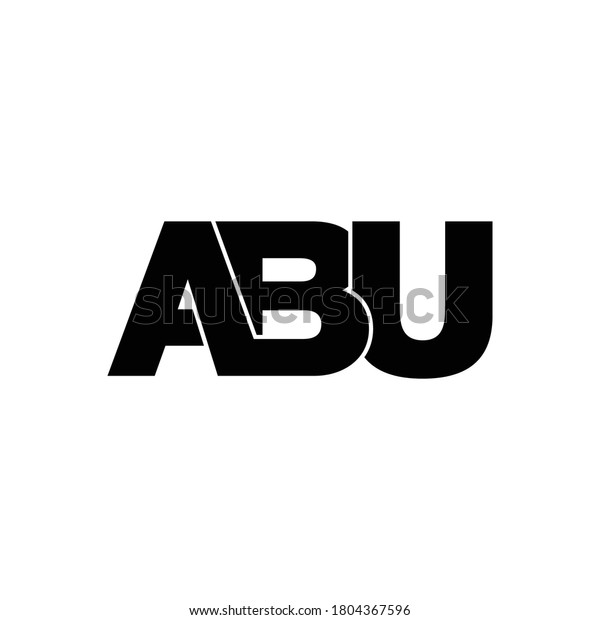 Abu Letter Monogram Logo Design Vector Stock Vector (Royalty Free ...