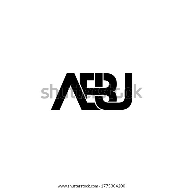 Abu Letter Original Monogram Logo Design Stock Vector (Royalty Free ...