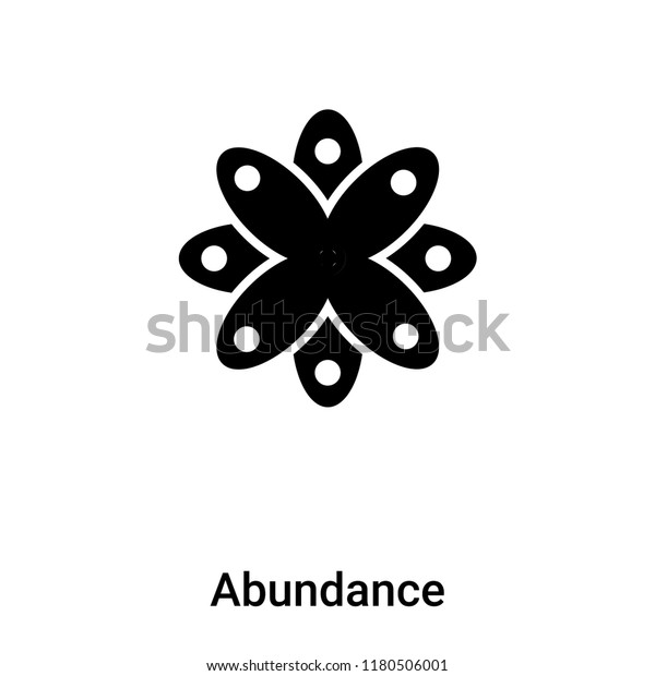 Abundance Icon Vector Isolated On White Stock Vector (Royalty Free ...