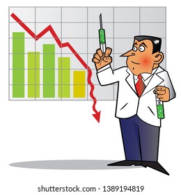Abusinessman Preparing Make Cash Injection Stock Vector (Royalty Free ...
