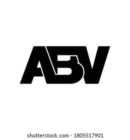 Abv Letter Monogram Logo Design Vector Stock Vector (Royalty Free ...
