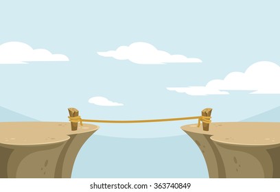 Abyss Vector Flat Banner Illustration Stock Vector (Royalty Free ...
