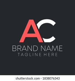 Ac Font Logo Ac Letter Logo Stock Vector (Royalty Free) 1838076343 ...
