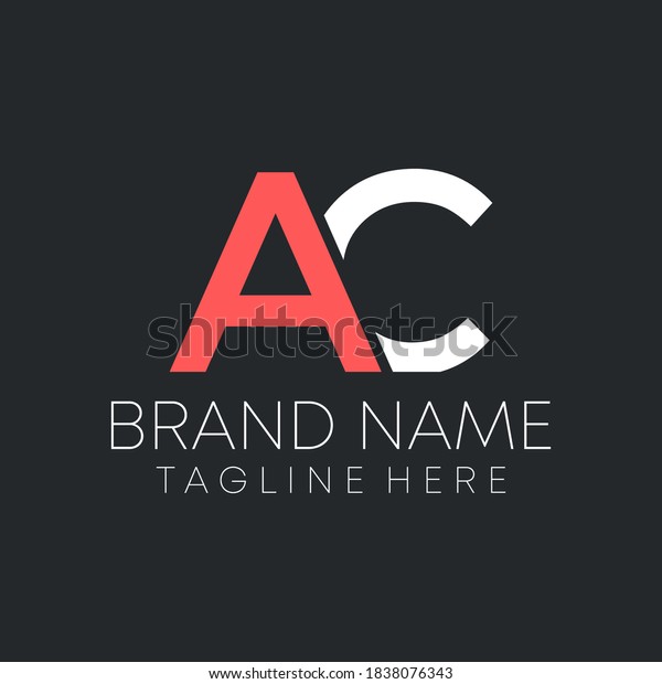 Ac Font Logo Ac Letter Logo Stock Vector (Royalty Free) 1838076343 ...