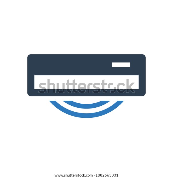 Ac Icon Air Circulation Icon Sign Stock Vector (Royalty Free ...