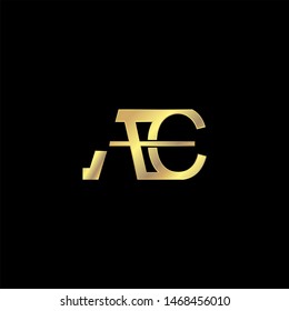 Ac Initial Logo Capital Letters Gold Stock Vector (Royalty Free ...
