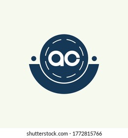 Ac Letter Logo Design Creative Icon Stock Vector (Royalty Free ...