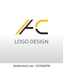 Ac Letter Simple Logo Design Stock Vector (Royalty Free) 1919246792 ...
