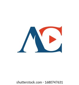 Ac Logo Design Audio Video Studio Stock Vector (Royalty Free ...
