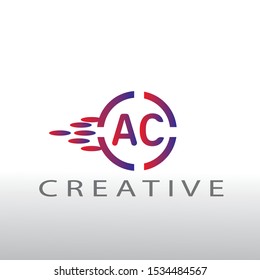 Ac Logo Template Design Circle Vector Stock Vector (Royalty Free ...