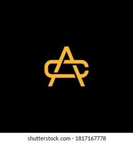 Ac Monogram Logo Yellow Color Stock Vector (Royalty Free) 1817167778 ...