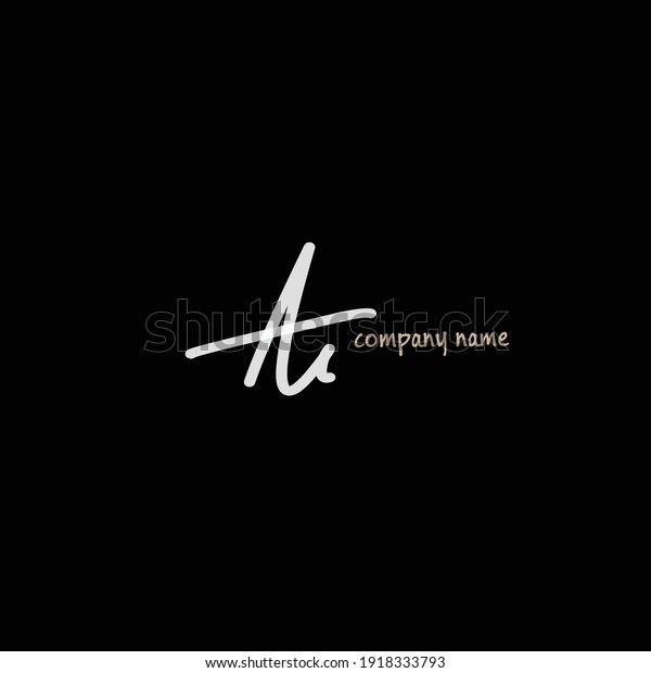 Ac Template Initial Logo Symbol Handwriting Stock Vector (Royalty Free ...