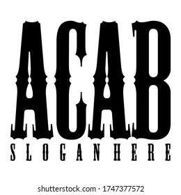 Acab Design Icon Symbol Vector Stock Vector (Royalty Free) 1747377572